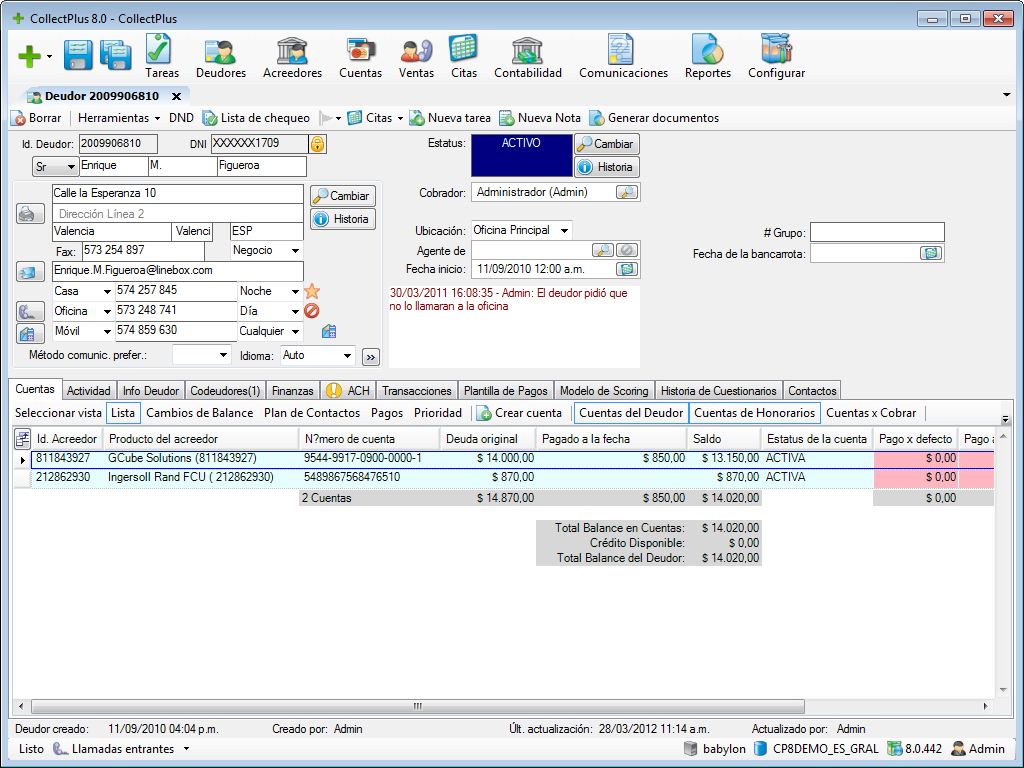CollectPlus: Software Screens